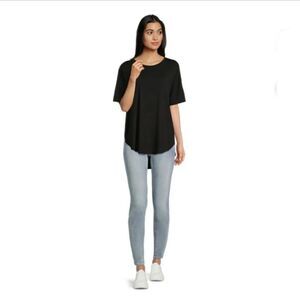 Time and Tru | Tops | Elongated Soft Crewneck Tunic Tshirts 2packsize M ...
